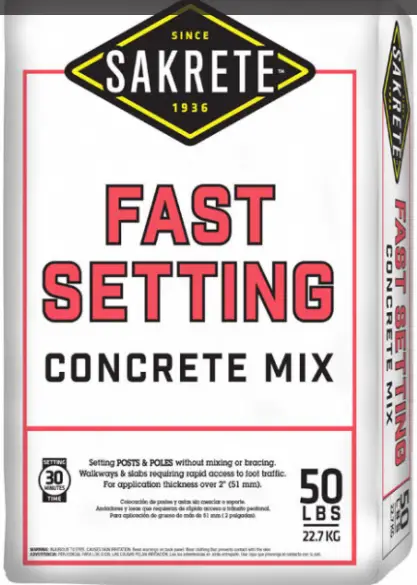 Fast Setting Concrete Mix (Recipe-Ingredients-Mix Design)